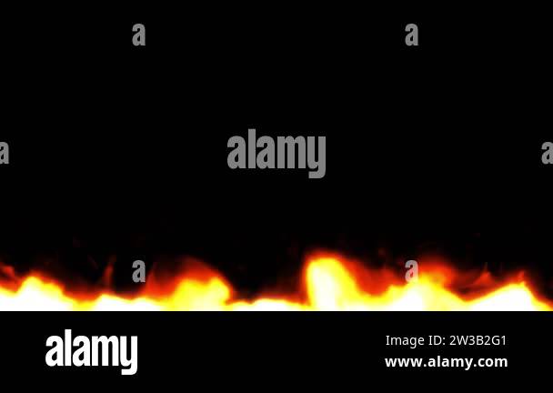 Burning Fire Fx Border Animation Patterns/ 4k animation of a burning ...