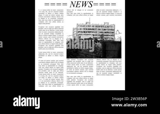 Newspaper photo with caption Stock Videos & Footage - HD and 4K Video ...