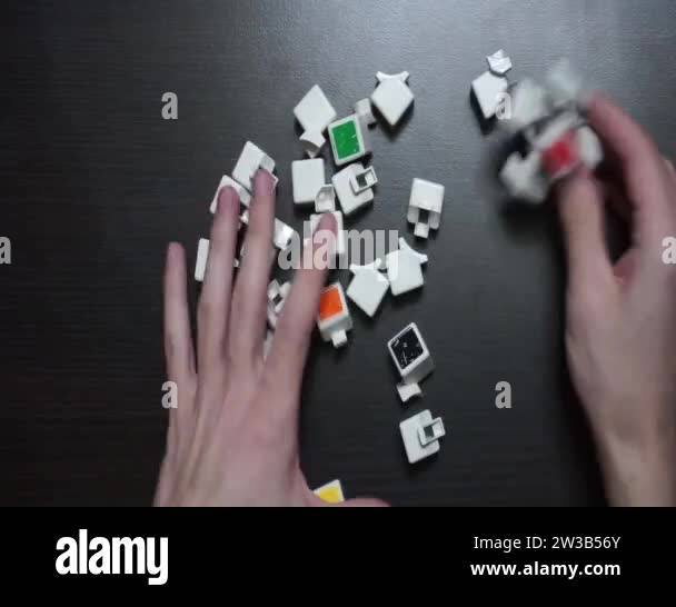Rubik's cube hands Stock Videos & Footage - HD and 4K Video Clips - Alamy
