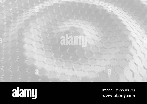 Abstract hexagons animation, white grey hexagonal waves background ...