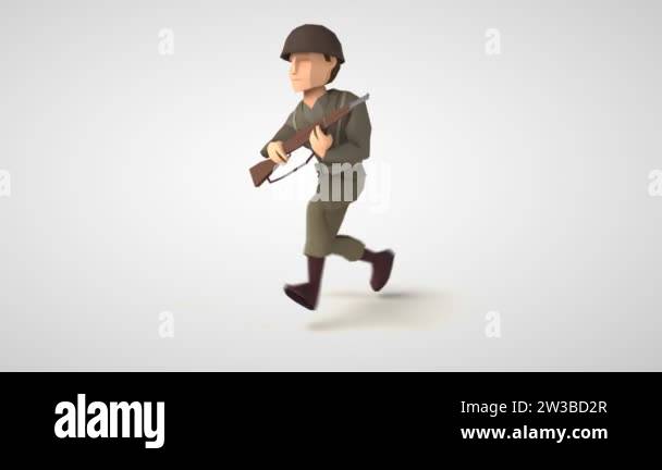 Army character illustration Stock Videos & Footage - HD and 4K Video ...