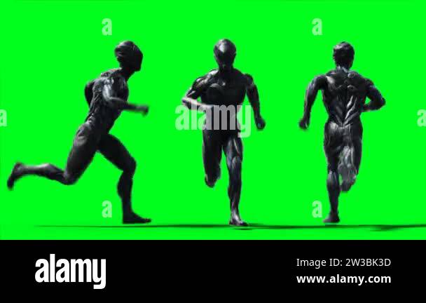 Military space soldier animation. Phisical, motion blur. Realistic 4k ...