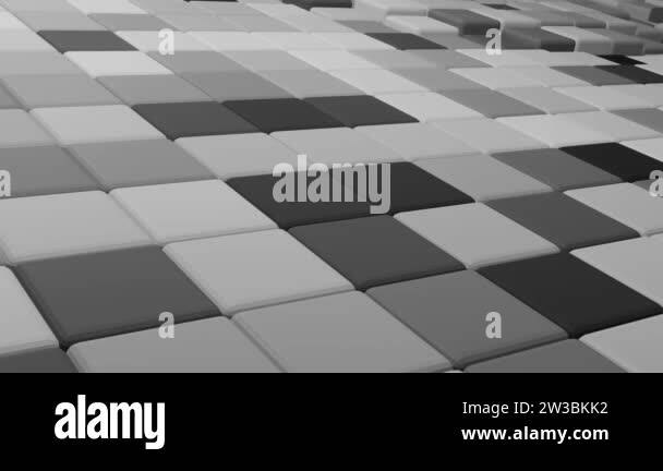 Black grey box 3D wave animation background illustration Stock Video ...