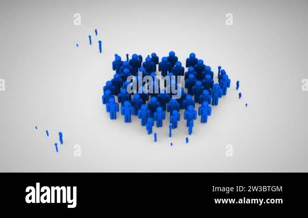 People Formed A World Map Stock Video Footage - Alamy