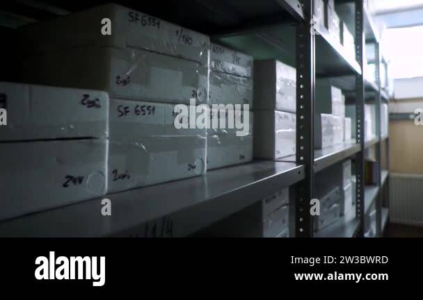 Warehouse of spare parts and components of industrial electronics ...