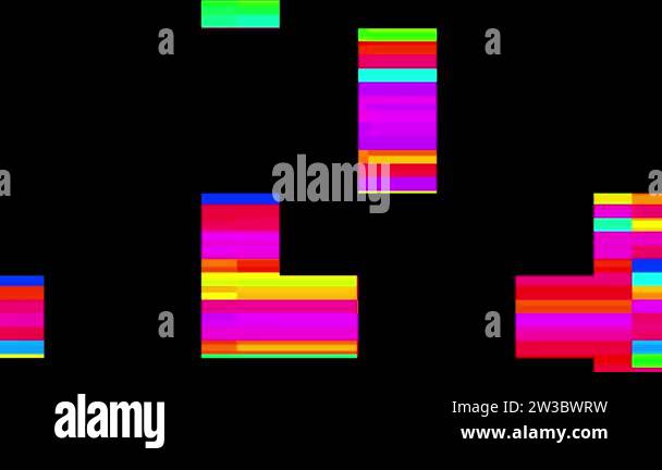 Glitch and VHS effect. Digital pixel color noise glitch effect. Digital ...
