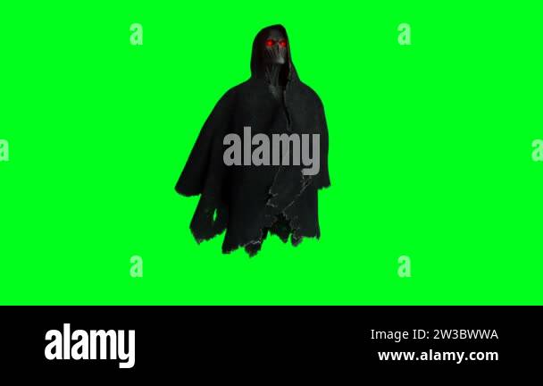 Mystery fear ghost animation . dynamic hoodie. Isolate. Realistic 4k ...