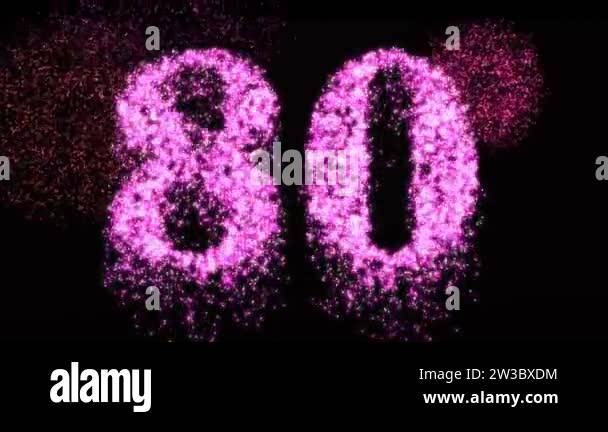 Number 80 anniversary celebration Stock Videos & Footage - HD and 4K ...