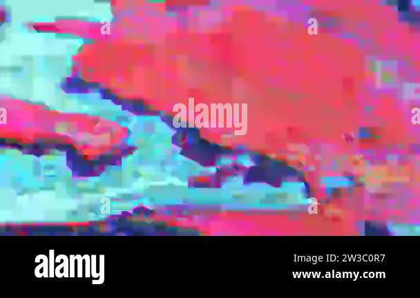 Loopable spectral texture. Damaged vhs, computer data error effect, abstract noisy flashes Stock ...