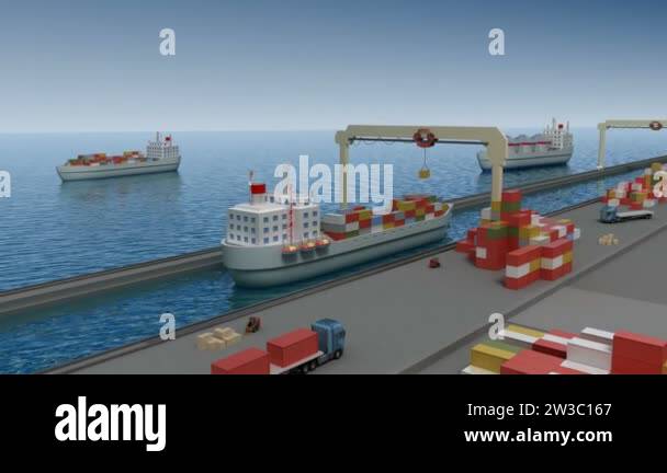 Crane loading container ship Stock Videos & Footage - HD and 4K Video ...