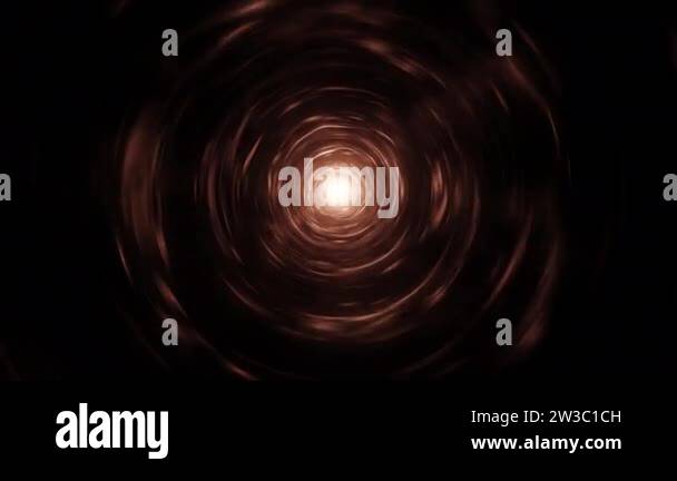 Sci-Fi Golden Light Energy Tunnel Seamless Looping Background. 4K 3D tunnel light streaks effect ...