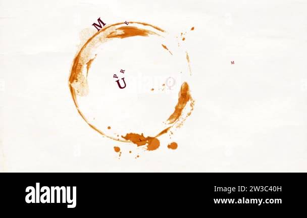 Bounce Spring Scale And Slide Animation Of Specialty Blended Coffee