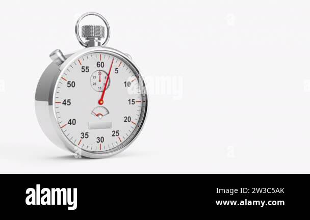 rotating stopwatch with moving red arrow to 15 seconds Stock Video ...