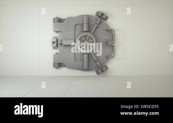 Bank vault door opening animation. Green screen, chroma key. 4K Stock ...