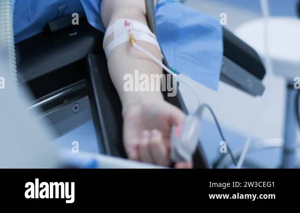 Operation of removing tonsils, deep anesthesia, latest devices, cold ...