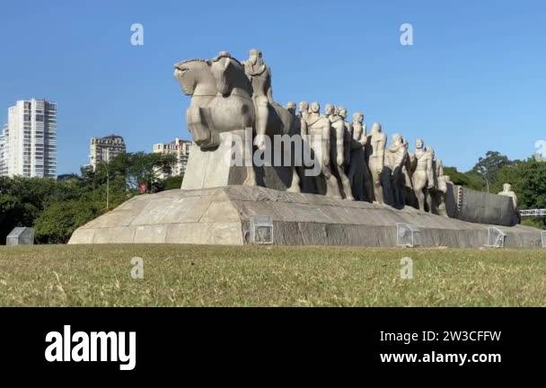 Sao Paulo, Brazil - may 10, 2020: Monument to the Flags "Monumento s ...