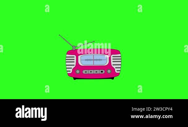 Flat tv evolution animation for presentation title in 4d ultra HD ...