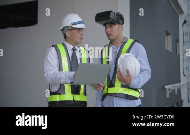 Engineer concept of 4k Resolution. Business people planning work with a ...