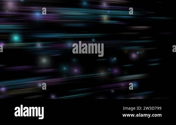 Galaxy motion background shining line and dot particles. Angled ...