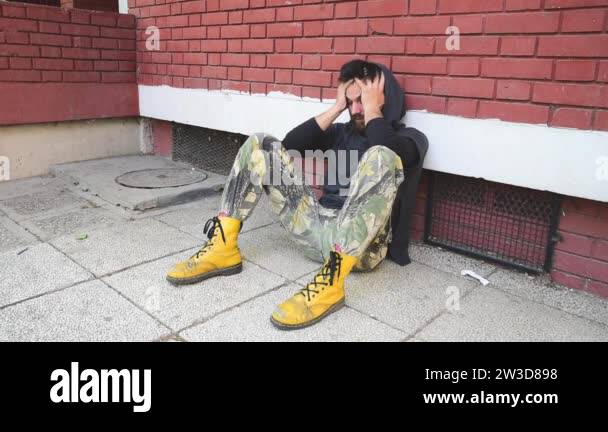 Man crying against brick wall Stock Videos & Footage - HD and 4K Video ...