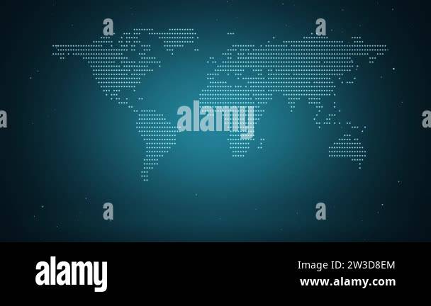Global population concept. 4k animation showing the most populated ...