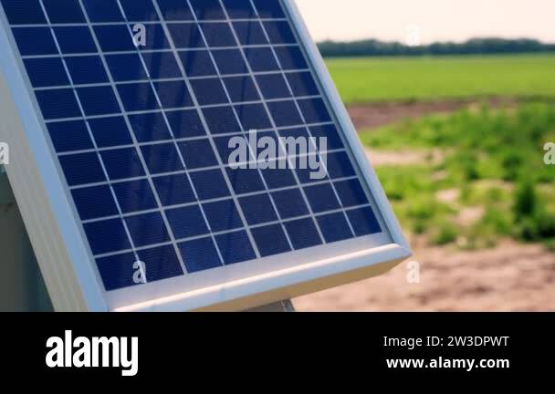 close-up of meteorological instrument. A small weather station on a ...