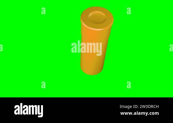 Empty Shotgun bullet shell over the green screen in 4k UHD resolution ...