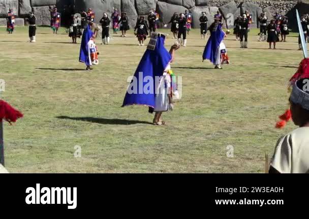 Women In Traditional Inca Costumes Inti Raymi Stock Video Footage - Alamy