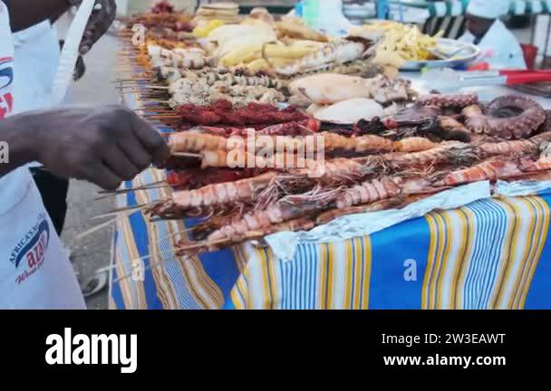 Forodhani Food Stalls, Traditional Zanzibar Food Market, Delicacies ...
