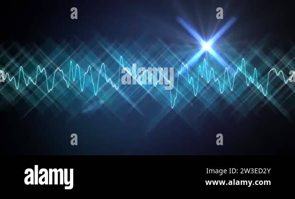 Sound wave oscillogram on the screen Stock Video Footage - Alamy