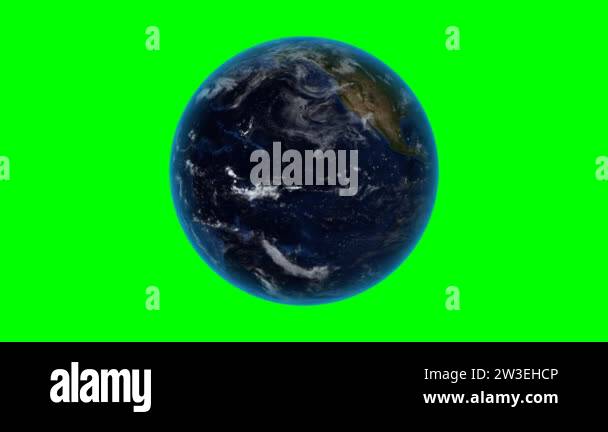 Nepal. 3D Earth in space - zoom in on Nepal outlined. Green screen ...