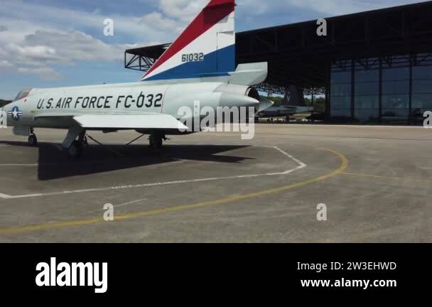 US Airforce FU-032 jet fighter at airbase Soesterberg in the ...