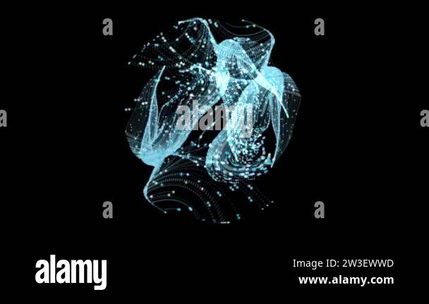Random movement of points in a circle. VJ loop for music videos ...