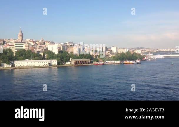 Ferry at the The Golden Horn Hali a major urban waterway from Atatrk ...