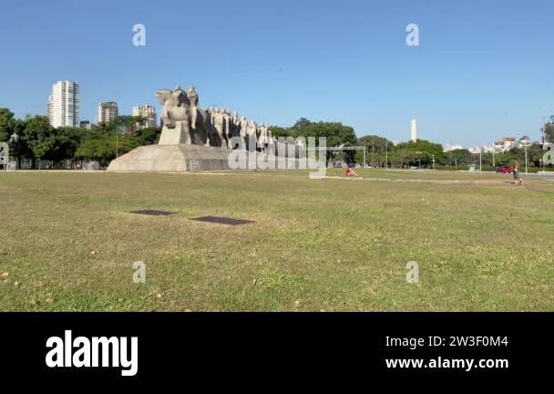 Sao Paulo, Brazil - may 10, 2020: Monument to the Flags "Monumento s ...