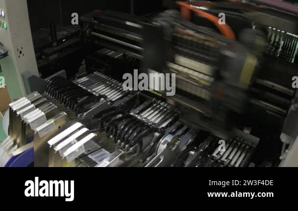 Manufacturing of printed circuit boards on a robot machine. Modern ...