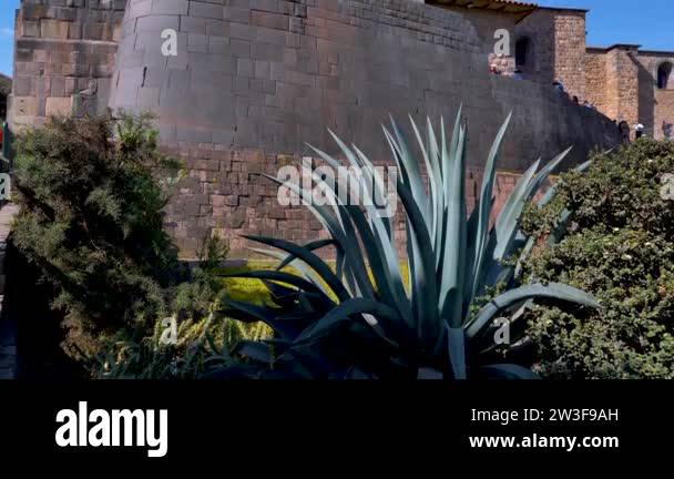 The colonial church of Koricancha (Coricancha or Temple of the Sun) is ...