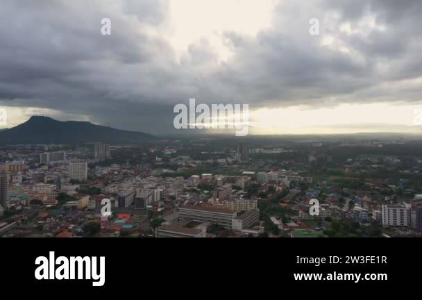 Footage B roll of Aerial view drone moving slow motion scene of ...