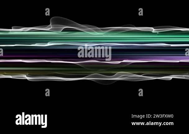 Fantastic video animation with wave object and color changing ...