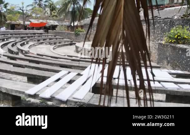 Amphitheatre built in the old Stone Town Fort, Zanzibar, Old fort Ngome ...