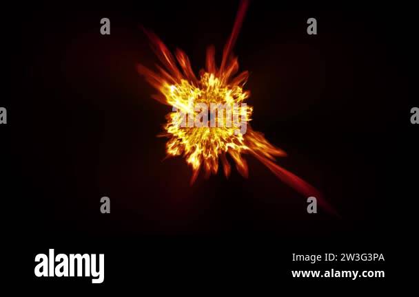 Cosmic Plasma Fire Explosion Energy Fx Seamless Looping/ 4k looped ...