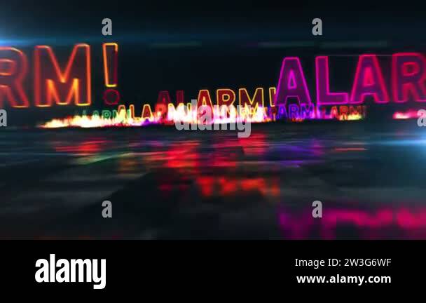 Alarm warning concept, danger and security breach light icon concept ...