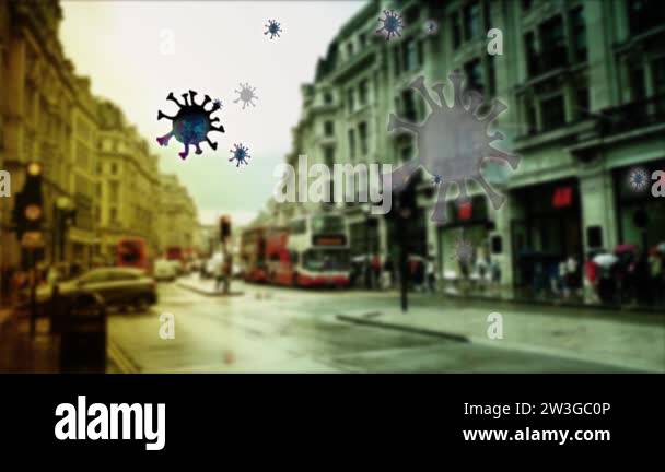 Famous London locations infected with Coronavirus, Covid-19, Motion ...