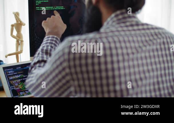 Indian man sitting in front of computer Stock Videos & Footage - HD and ...