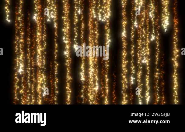 Golden simple digital symbols with matrix style, vertical movement ...