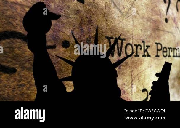 Work permit rubber stamp Stock Videos & Footage - HD and 4K Video Clips ...