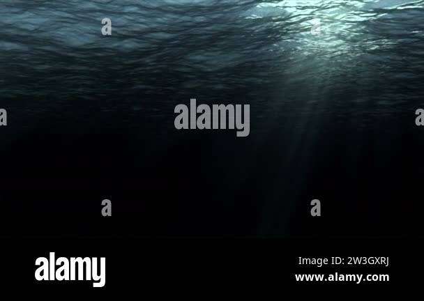 High quality perfectly seamless loop digital animation of deep dark ...