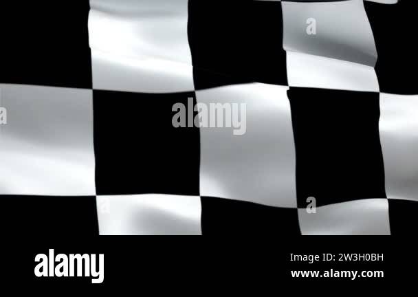 Official Finish Start Race 3d Racing flag waving. Racing End flag ...