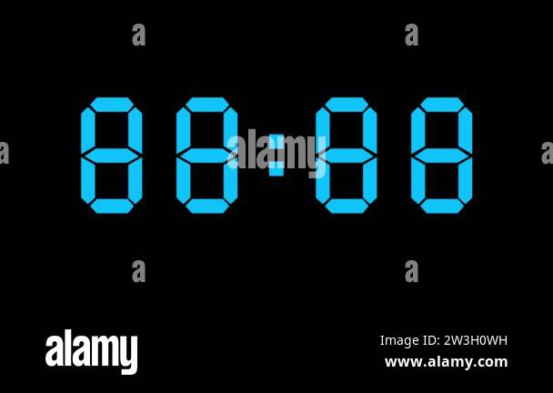 10 Second Timer countdown text in black background Stock Video Footage ...