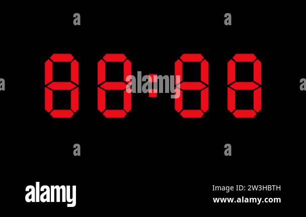 10 Second Timer countdown text in black background Stock Video Footage ...